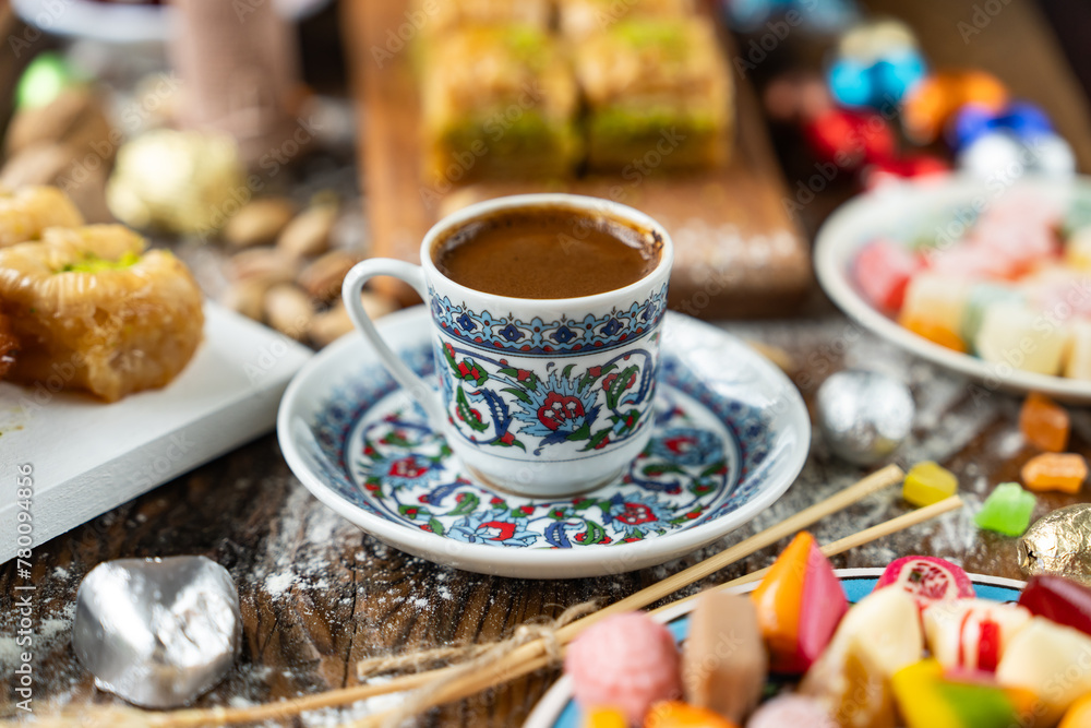 Colorful Candy and Chocolate in the Turkish Desserts, Special Concept ...