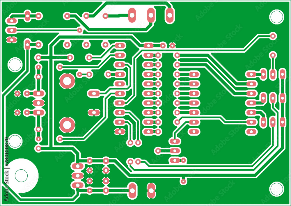 Tracing the conductors of the printed circuit board of electronic ...