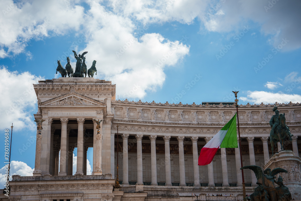 Altare della Patria, or National Monument to Victor Emmanuel II in Rome ...