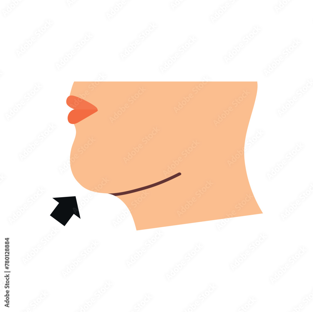 Chin icon clipart avatar logotype isolated vector illustration Stock ...