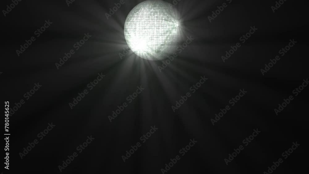 Animated Disco Ball overlay loops on transparent background Stock Video ...