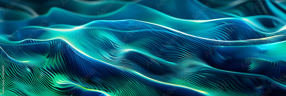 abstract blue background, 3d abstract flowing liquid blue wave ...