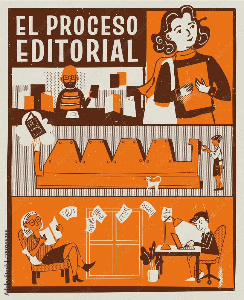 ¿Cómo se hace un libro? El proceso editorial desde el escritor al lector infografia en formato ...