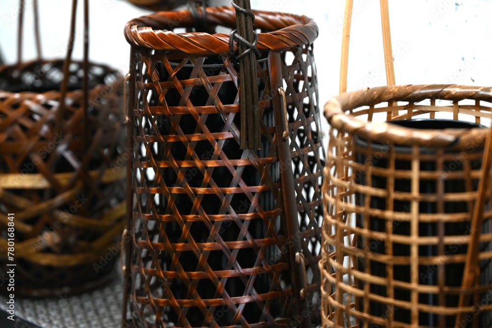 Introducing souvenirs from sightseeing in Japan. Japanese bamboo crafts ...