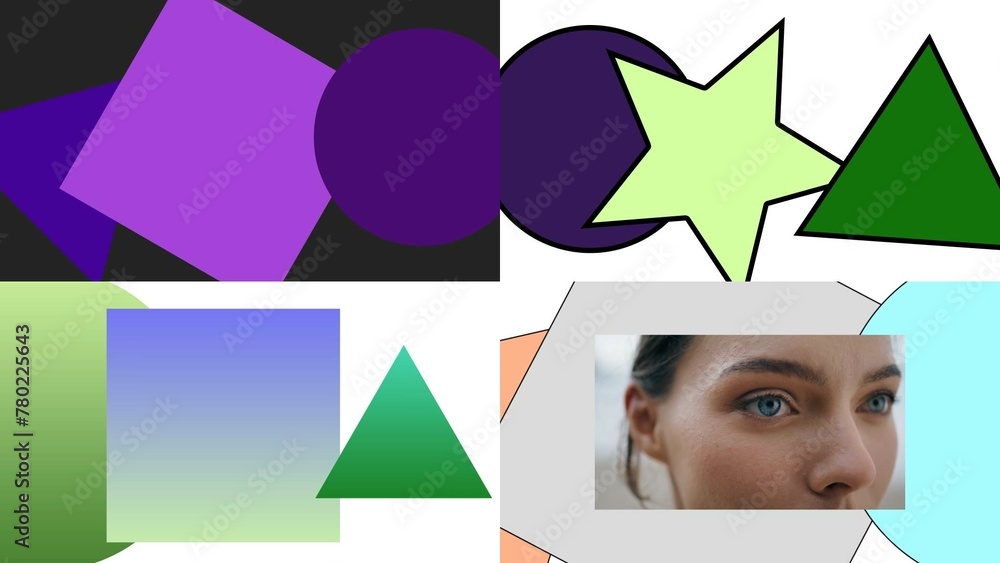 Background Shapes with 3 Shape Styles Stock Template | Adobe Stock