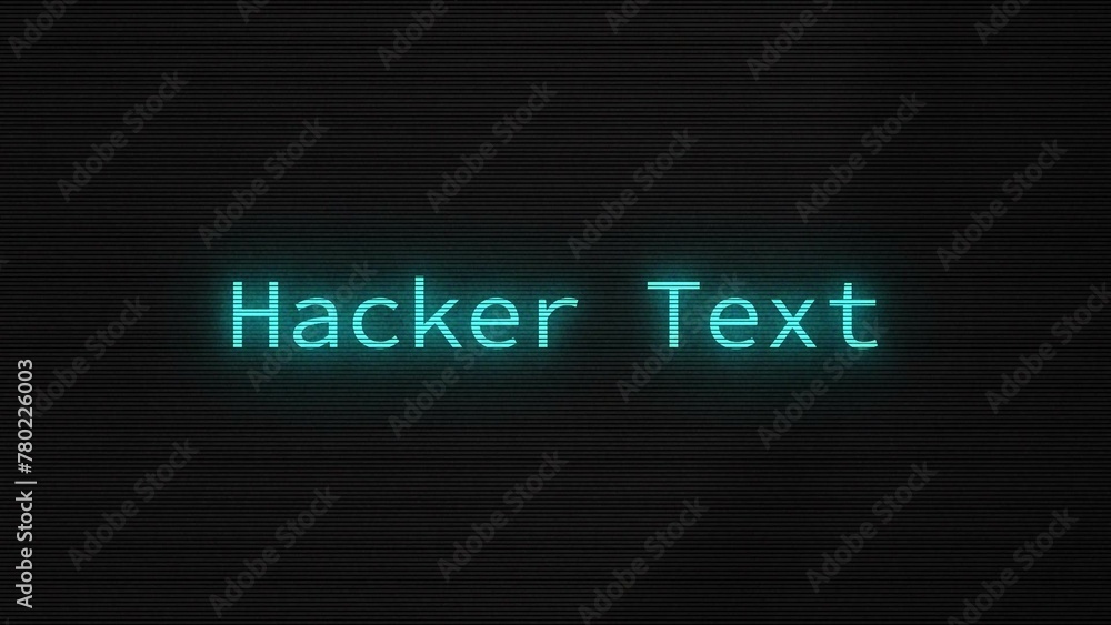 Hacker Text Stock Template | Adobe Stock
