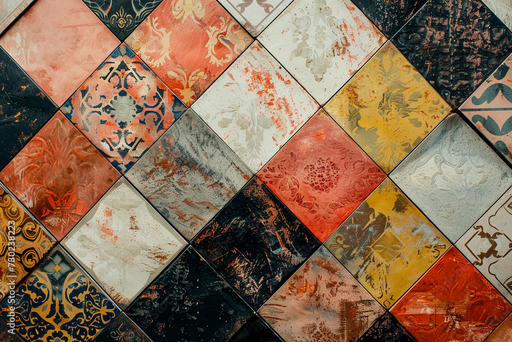 Explore the use of patterns and textures in the background design. How ...