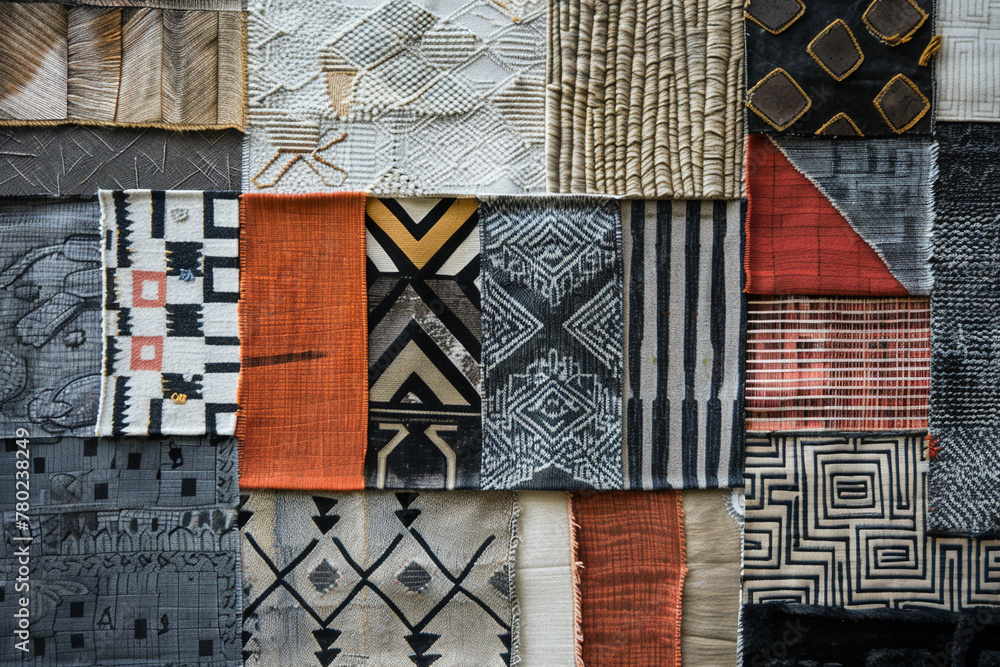 Explore the use of patterns and textures in the background design. How ...