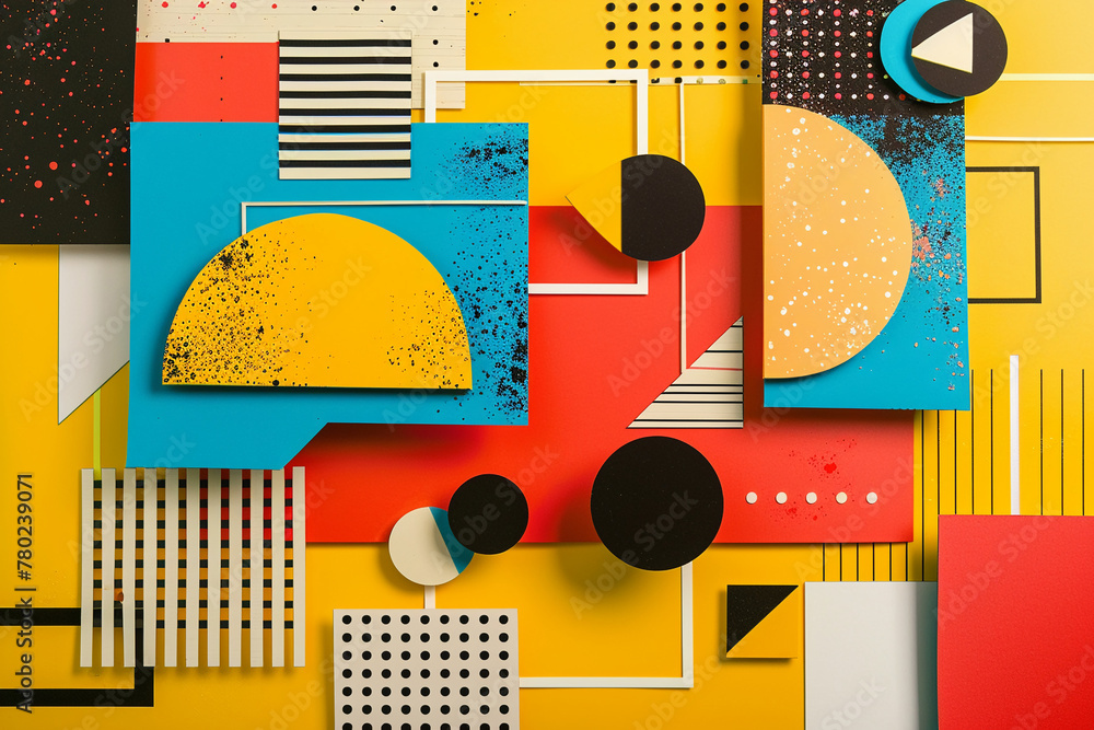 Incorporate geometric shapes into the background design. How can we ...