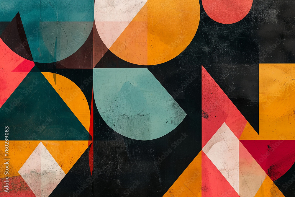 Incorporate geometric shapes into the background design. How can we ...