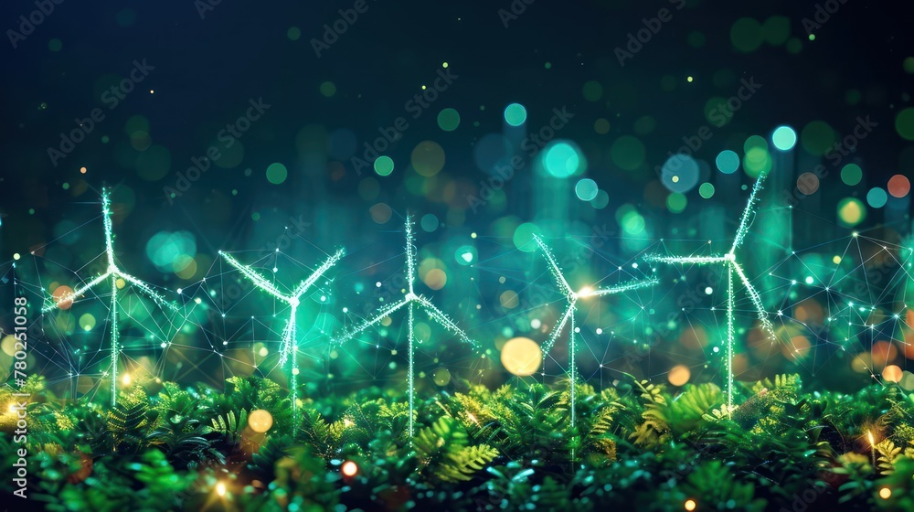 representation of a green energy concept, showcasing sustainable energy ...