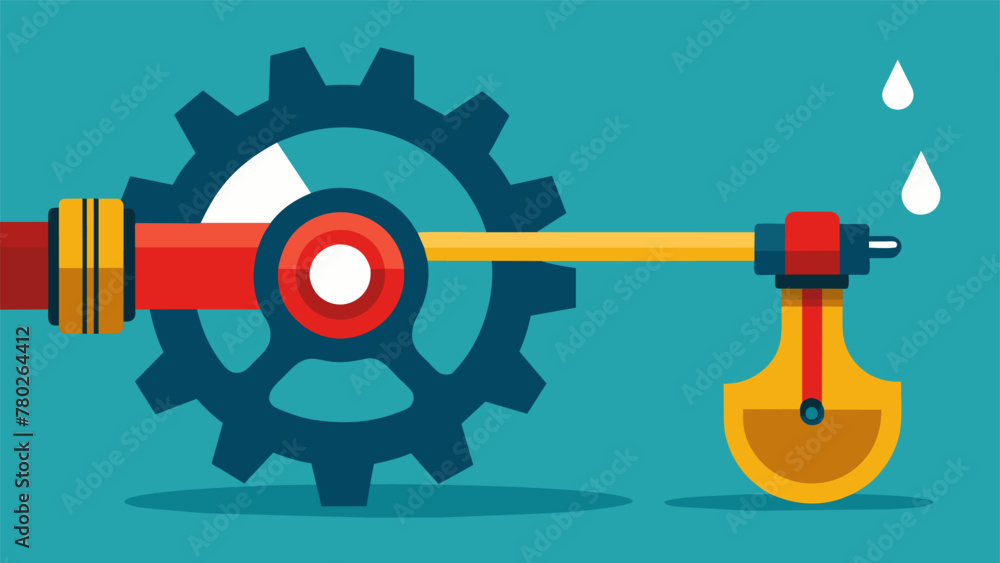 A zoomedin image of a specialized tool being used to lubricate and ...