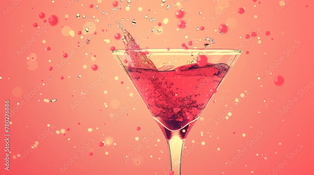 An animated sequence of a classic cocktail being mixed, illustrating ...