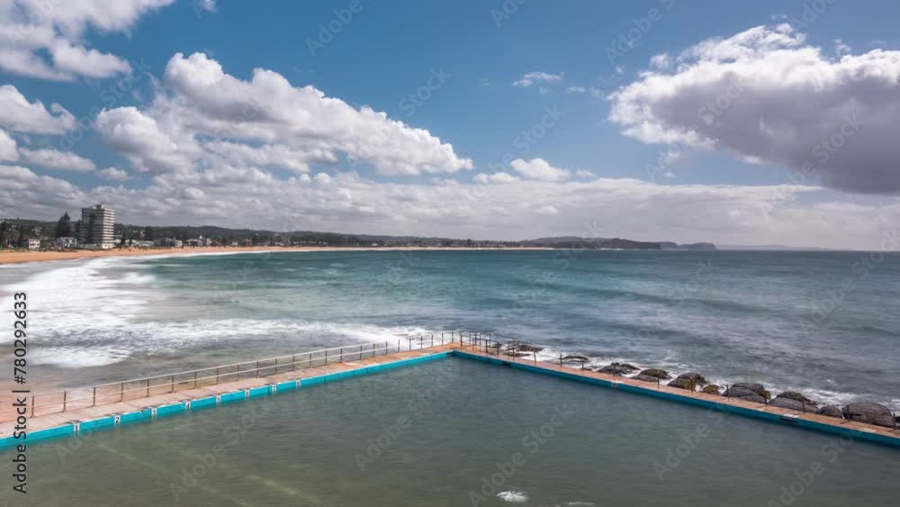 A Timelapse Displaying a typical summer morning swim in Sydneys iconic ...