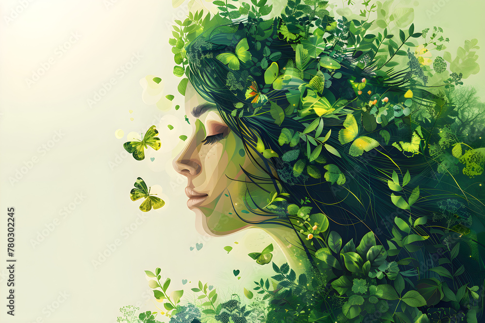 Poster for Mother Earth Day featuring a beautiful woman as Mother ...