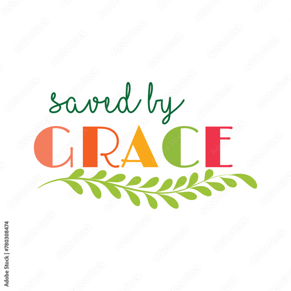 Christian typography design for Sticker. The message of the Gospel of ...