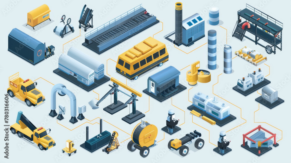 A chart showing the different types of machines that are used in a ...