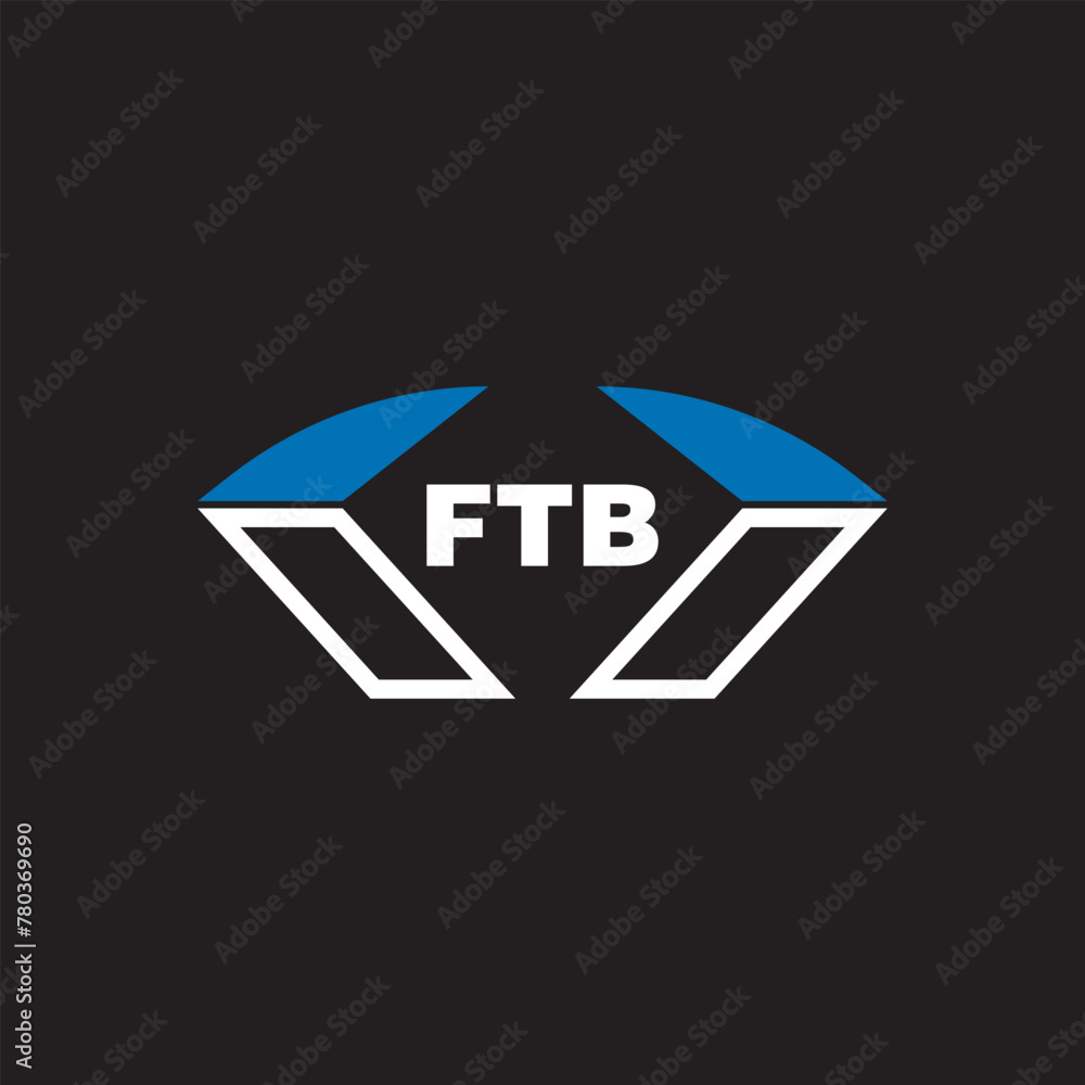 FTB letter logo design on white background. FTB logo. FTB creative initials letter Monogram logo ...