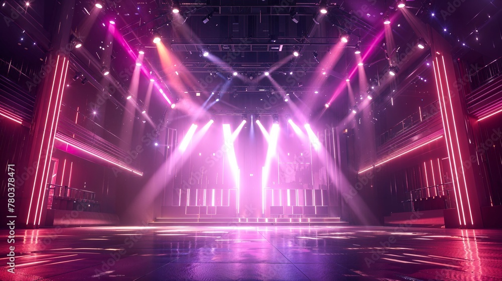 Lighting ramp with powerful spotlights for creating artificial lighting ...