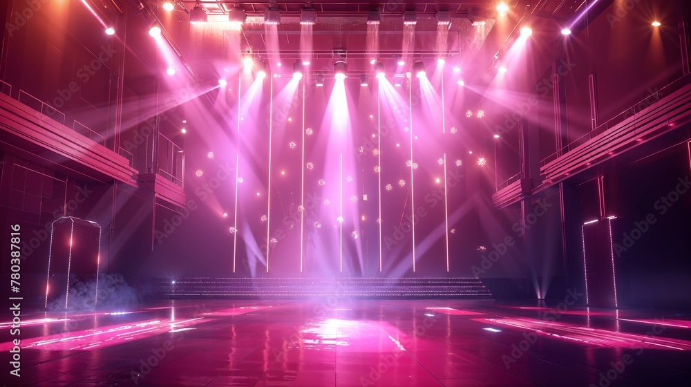 Lighting ramp with powerful spotlights for creating artificial lighting ...