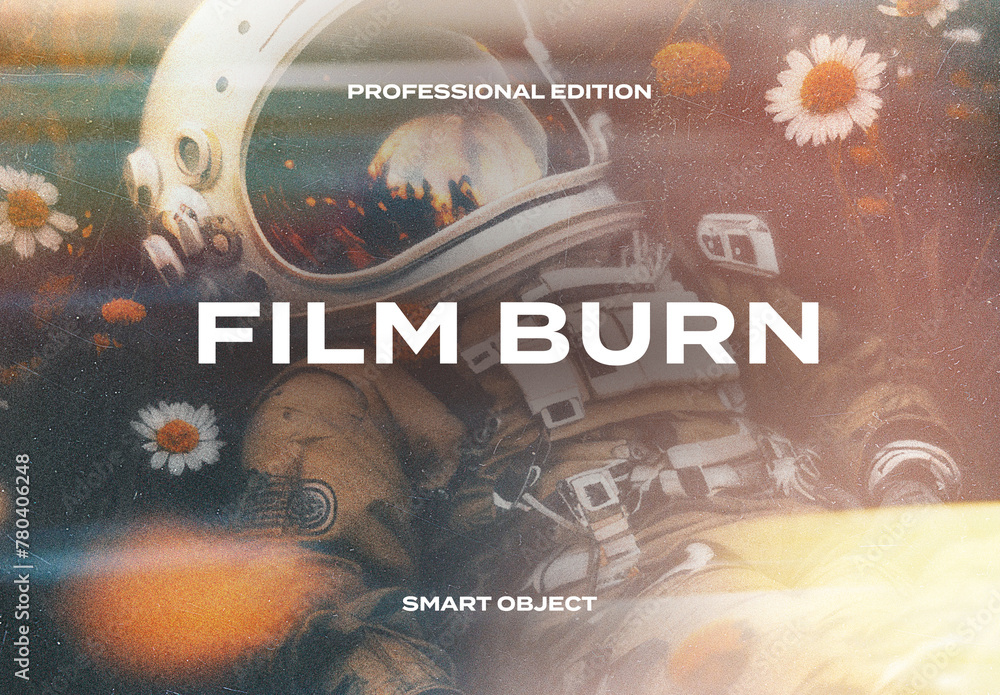 Film Blur Retro Grain Frame Photo Effect Paper Texture Template Mockup ...