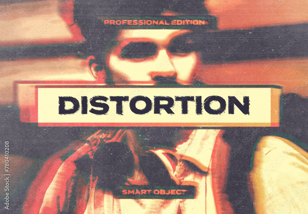 Distort Disrupted Gradient Distortion Photo Effect Paper Texture ...
