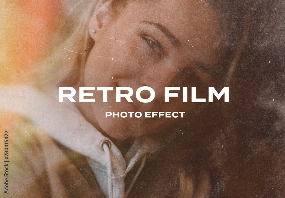 Retro Film Frame Grain Light Leak Photo Effect Paper Texture Template ...