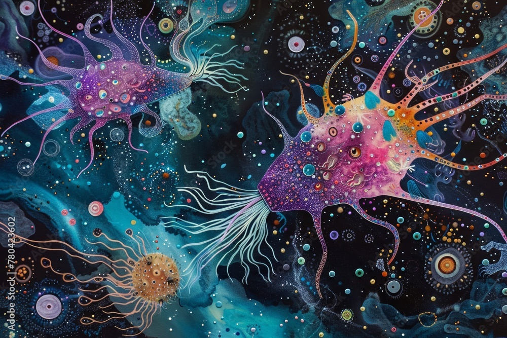 Protozoa under a microscope Their complex cilia and flagella propel ...