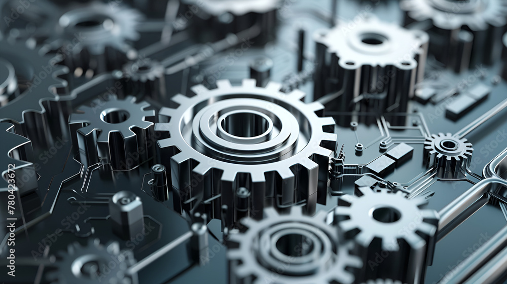 Hi-tech digital technology and engineering technology - circuit board ...