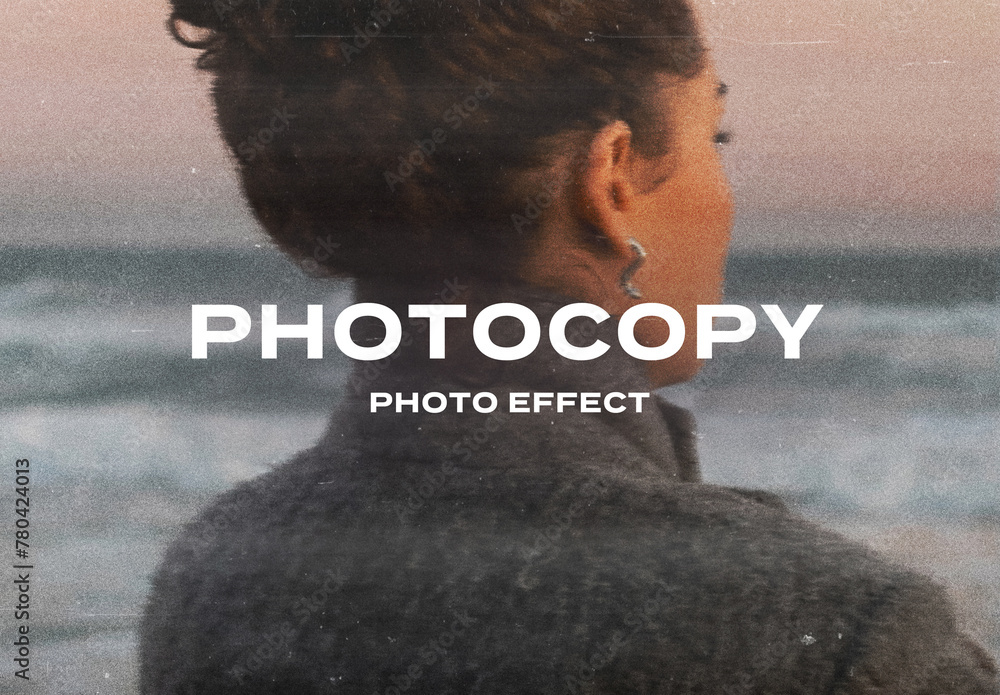 Photocopy Risograph Grain Film Frame Photo Effect Paper Texture ...