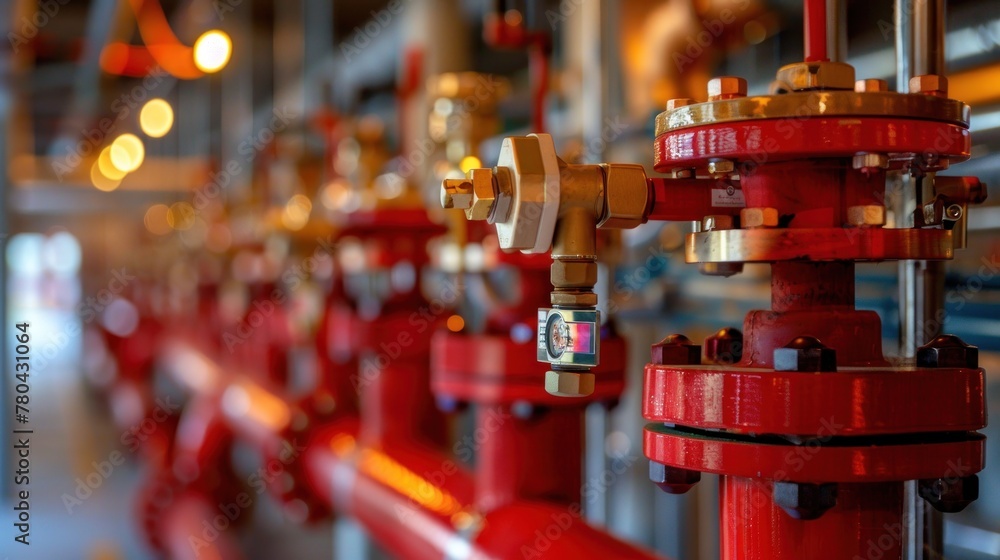 Fire sprinklers and red pipe are part of an overall safety protocol for ...