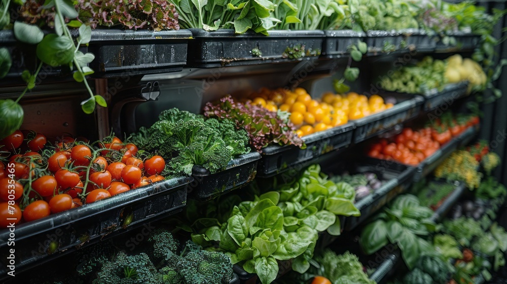 Vegetables are grown using fertigation system. Vegetables can be ...