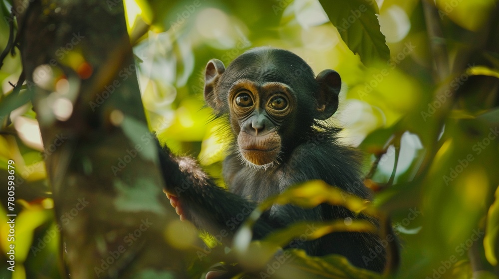 Create a short story about a young biologist studying a rare species of ...