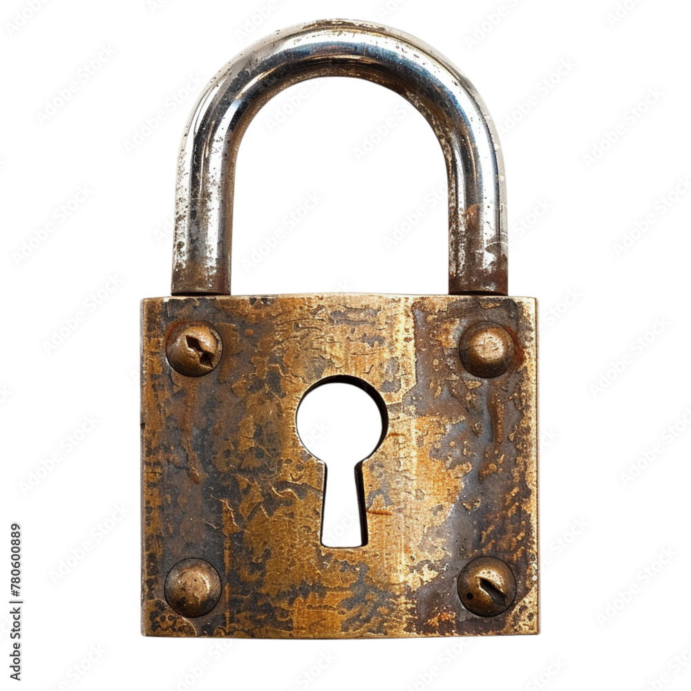 Lock, transparent background, a symbol of safety and challenge Stock ...