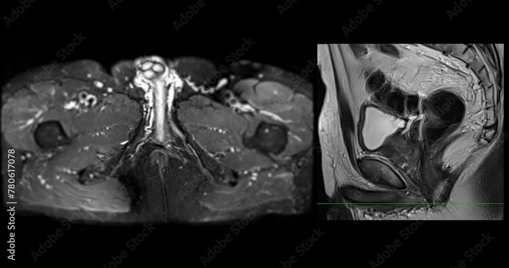 MRI of the prostate gland reveals A 2.0x0.9x1.7 cm malignant prostate ...