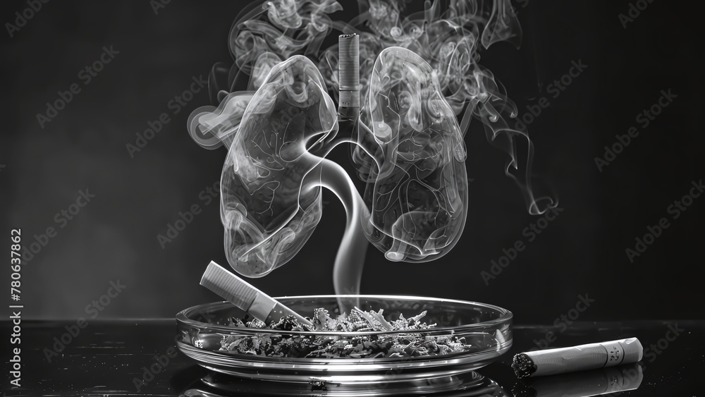 Breathe Free: Breaking the Chains of Tobacco Addiction, Human Lungs ...