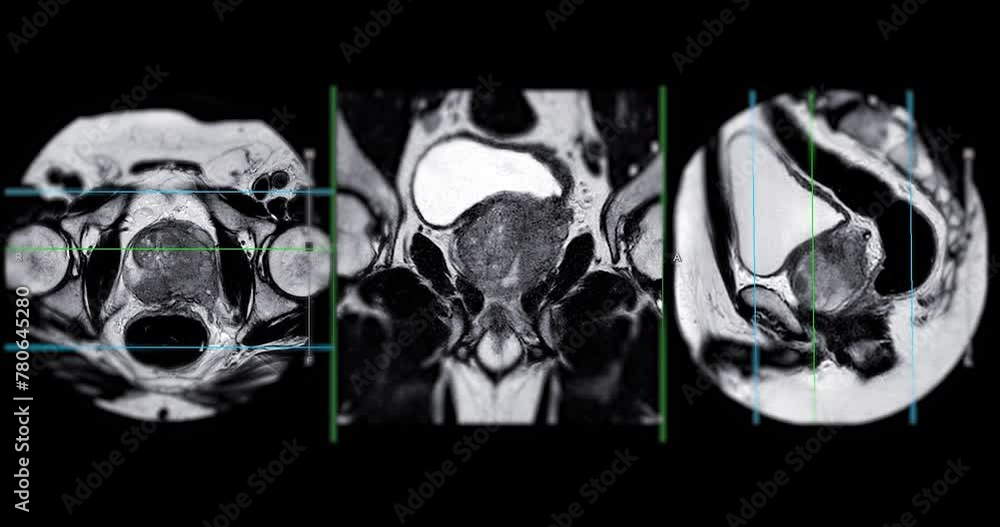 MRI of the prostate gland reveals a focal abnormal signal intensity (SI ...