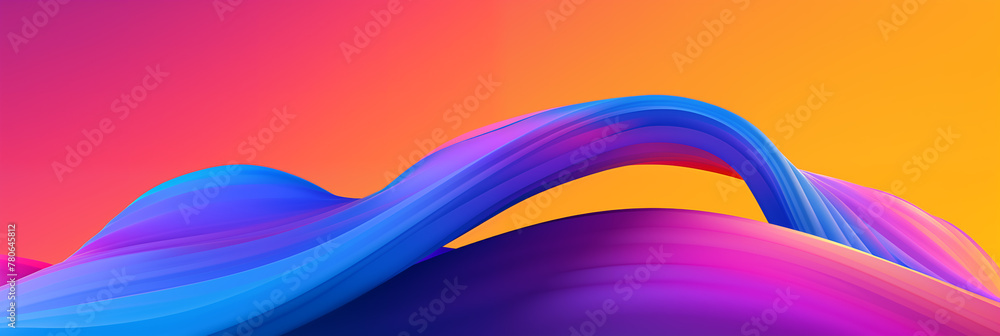 Vibrant gradient flows from creating a dynamic and fluid visual effect ...