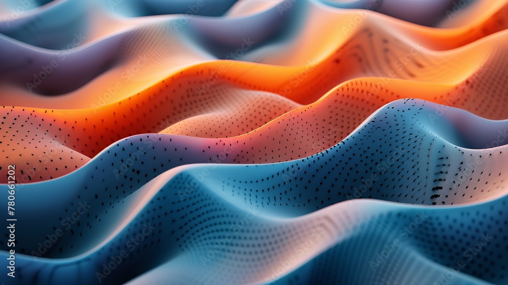 A textured moire pattern background that shimmers in a wave-like motion ...