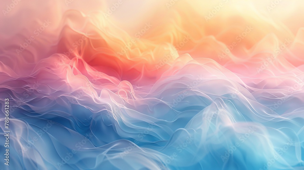 Pastel colors merge in soft blurs on this abstract backdrop, evoking ...