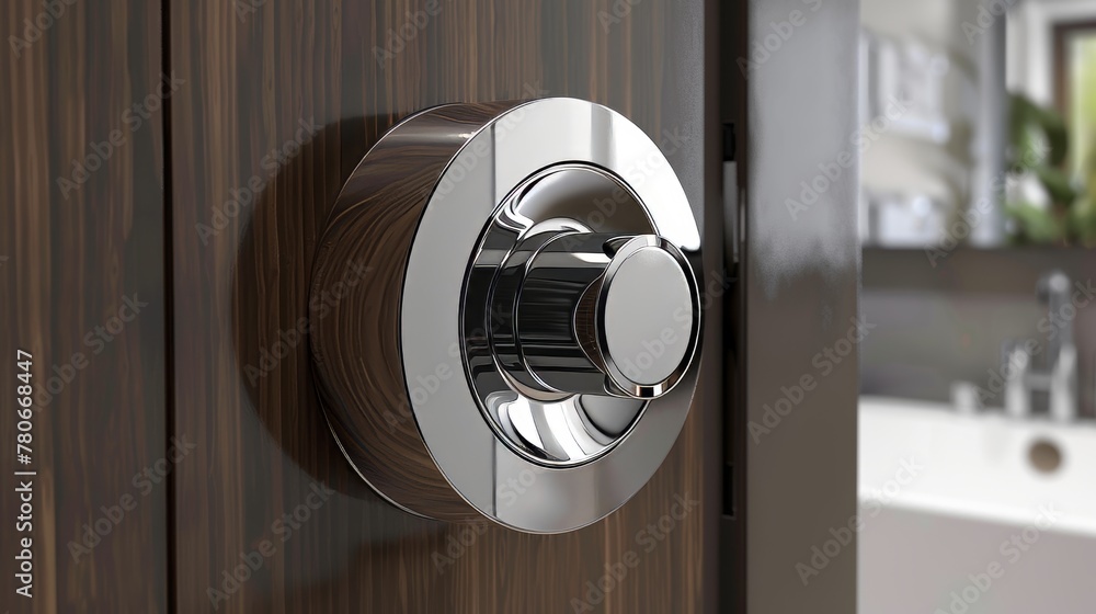 Exploring the design and functionality of a bathroom door's rim lock ...