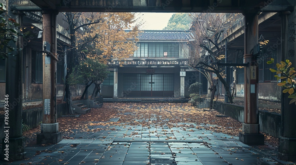 japanese highschool background, youtube thumbnail style Stock ...