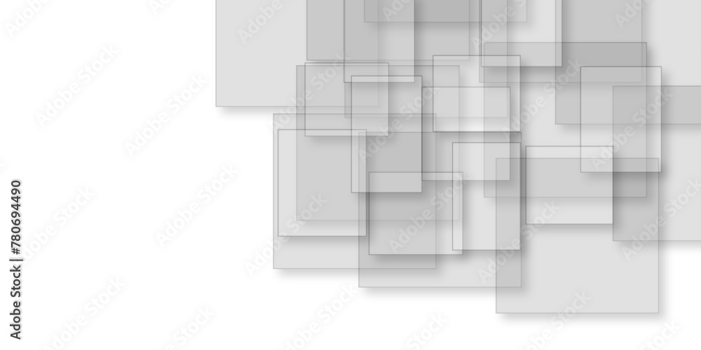 Vecteur Stock Abstract white and grey geometric overlapping square ... Vecteur Stock Abstract white and grey geometric overlapping square ...