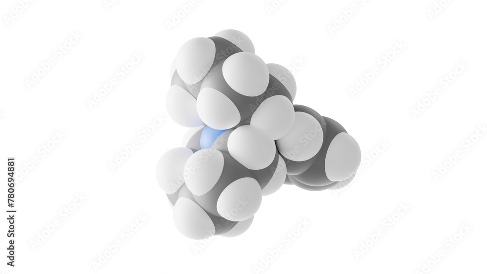 phencyclidine molecule, dissociative anesthetic, molecular structure ...