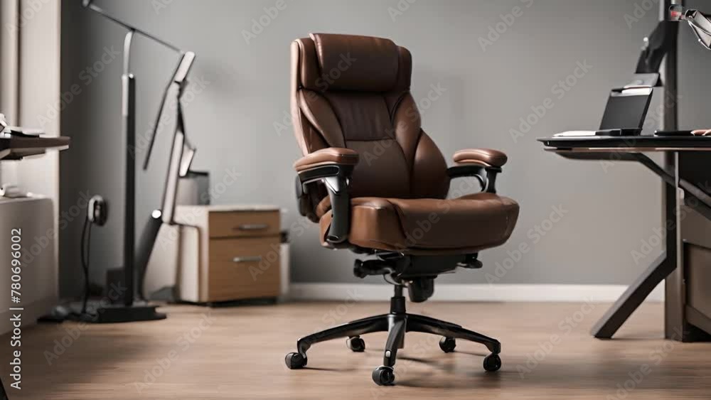An ergonomic office chair is a symbol of comfort and health at work ...