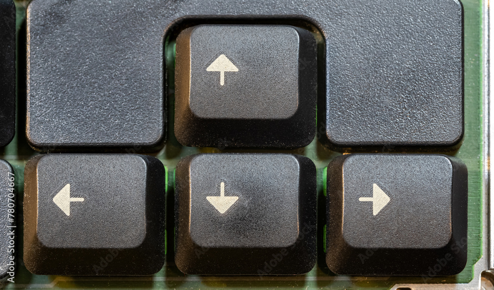 Foto de Simple arrow keys small 4 directional arrow key buttons on a ...