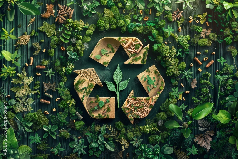 Isometric Art of A symbolic image representing the cycle of life with ...