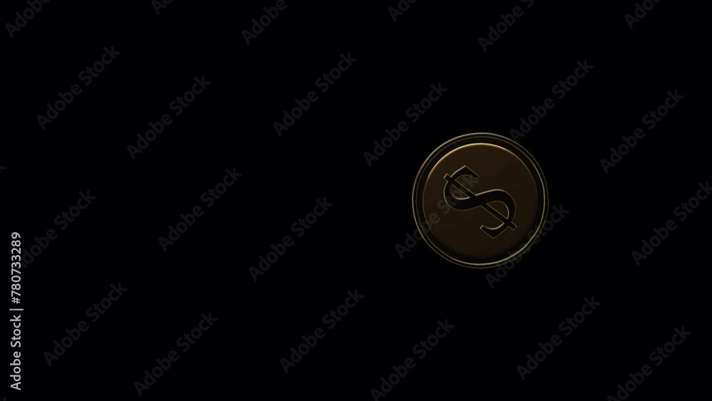 Coins rotating. Coins rotation animation on transparent background ... Coins rotating. Coins rotation animation on transparent background ...