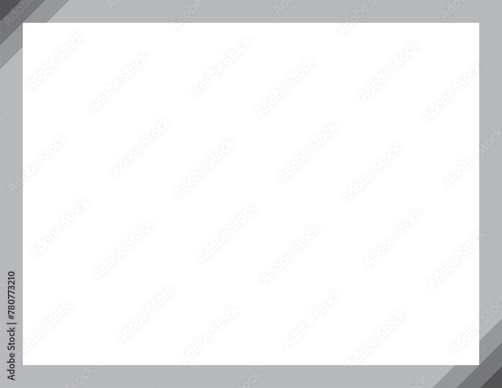Blank white canvas with a light grey border. Geometric design with ...