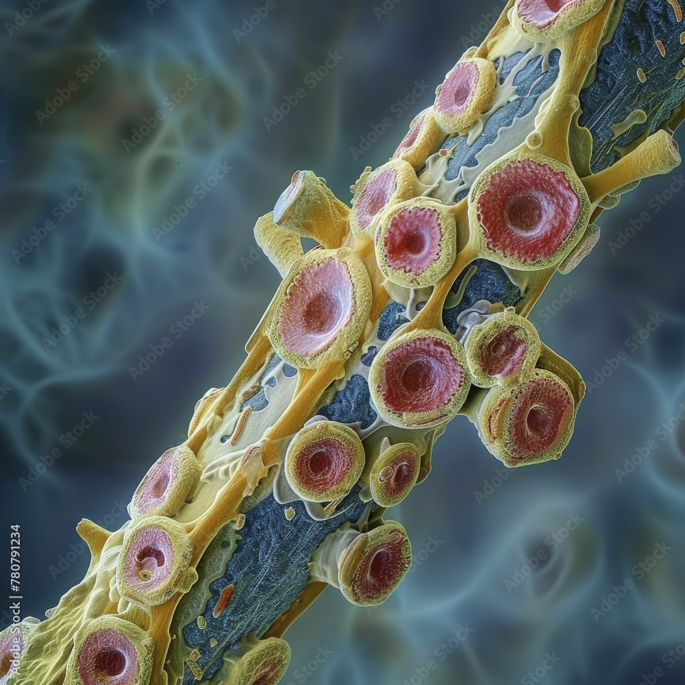 Exploring the intricate cellular arrangement within a plant stem ...